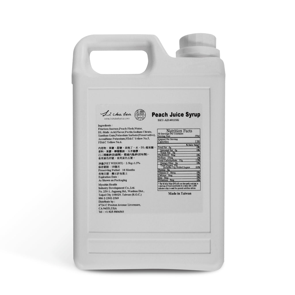 Peach Syrup – Boba Tea Supplies and Equipment