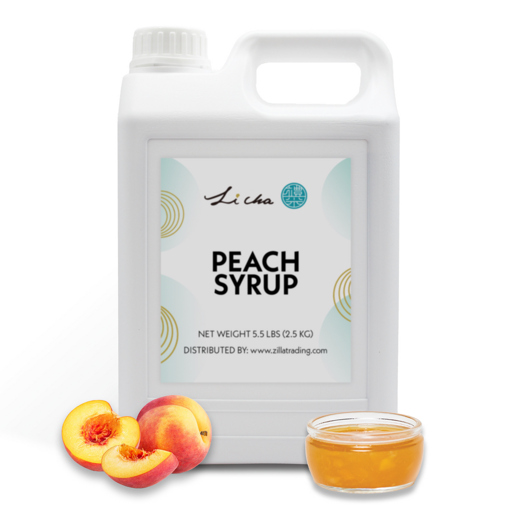 Li Cha Peach Syrup (2.5kg/5.5lb Bottle) – Zilla Trading Company